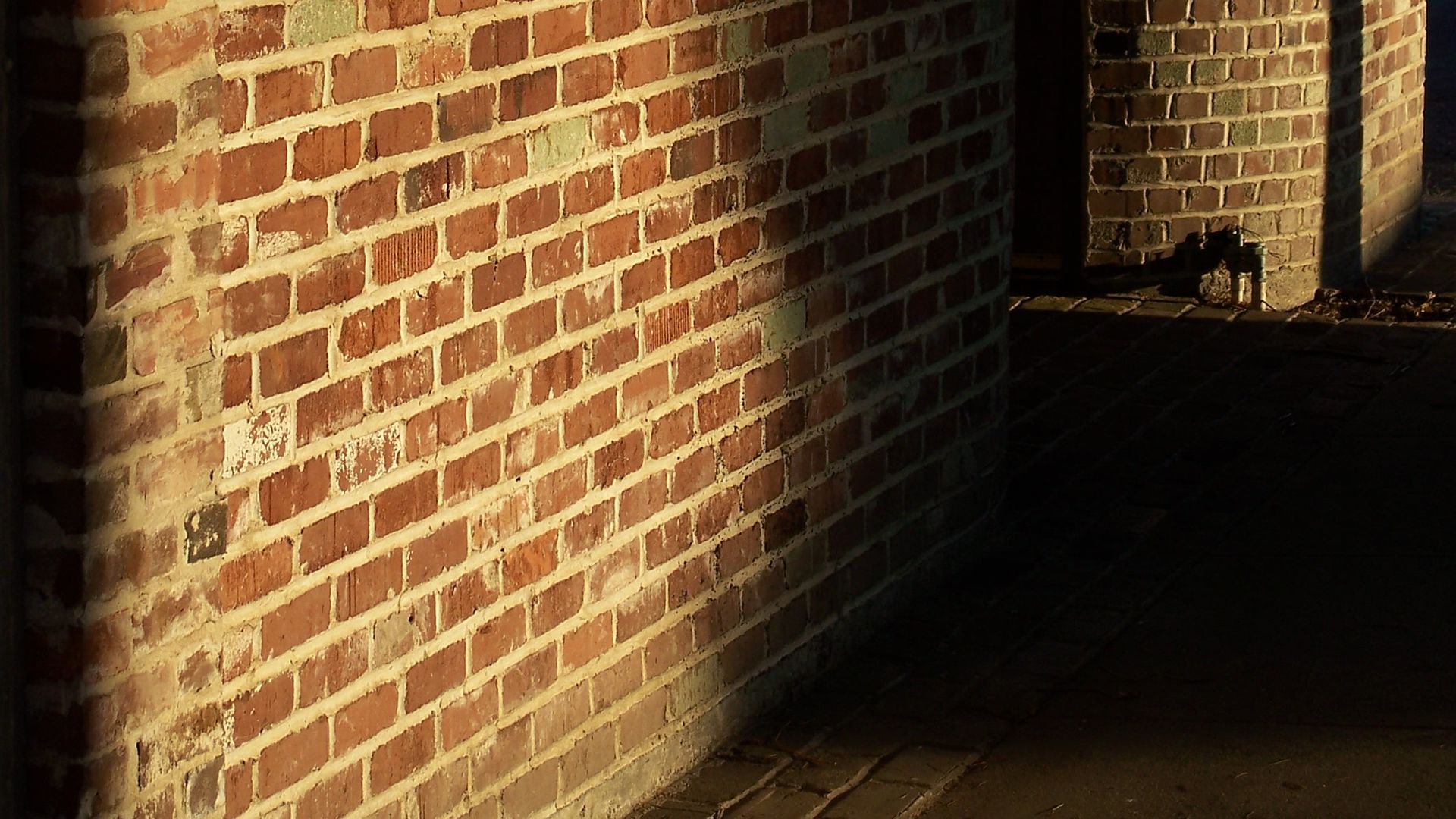 Abstract with bricks