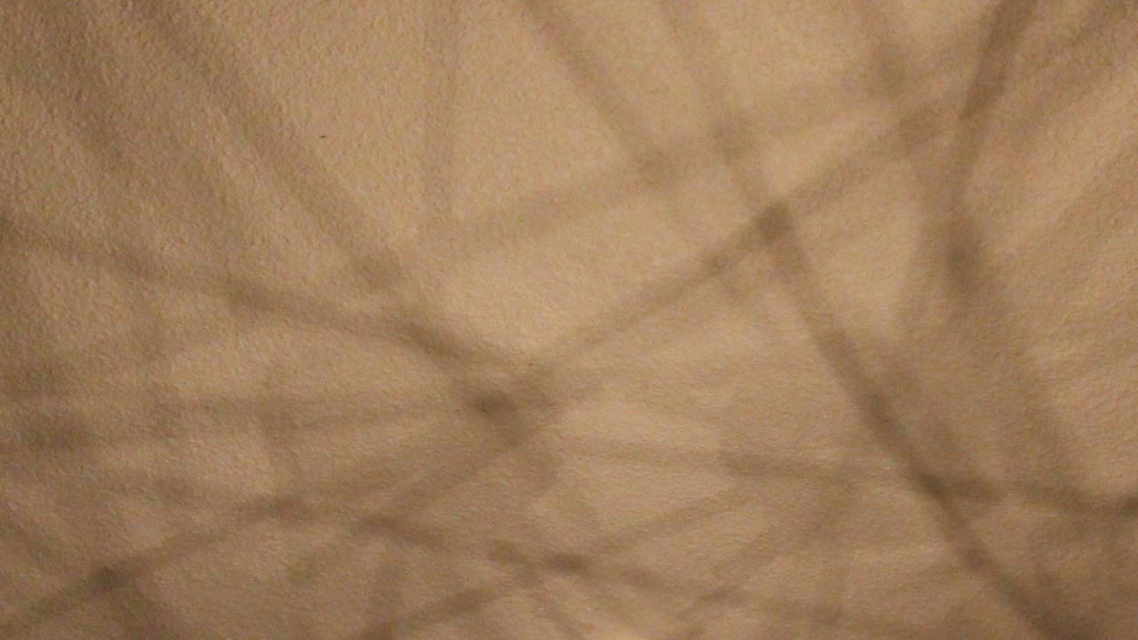 Shadow patterns on a ceiling